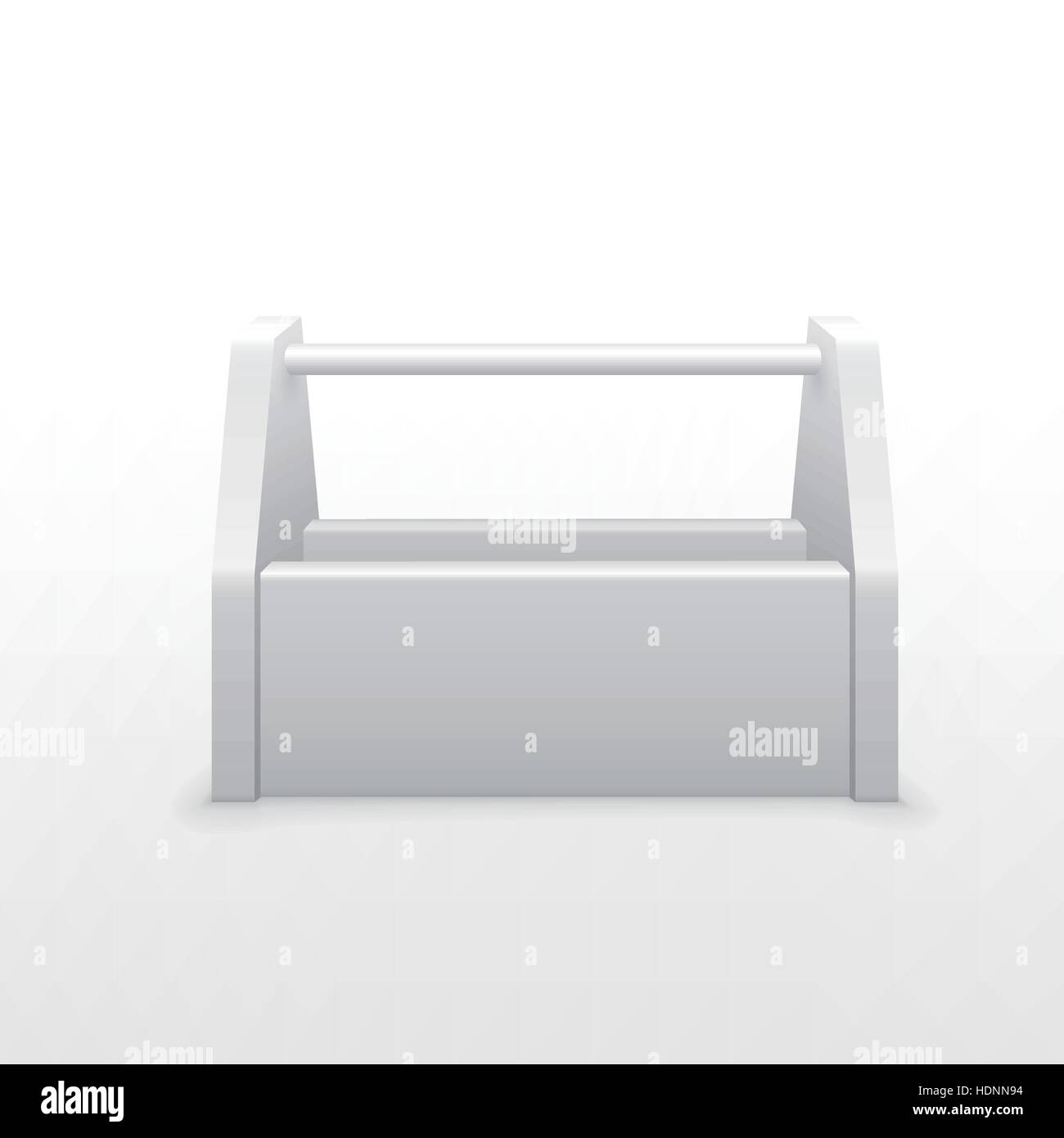 vector 3d blank tool box template isolated on white background Stock ...