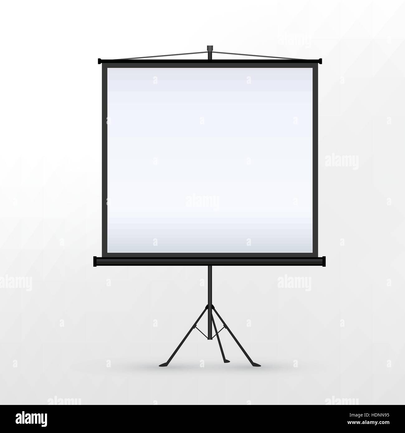 vector 3d blank projection screen template isolated on white background ...