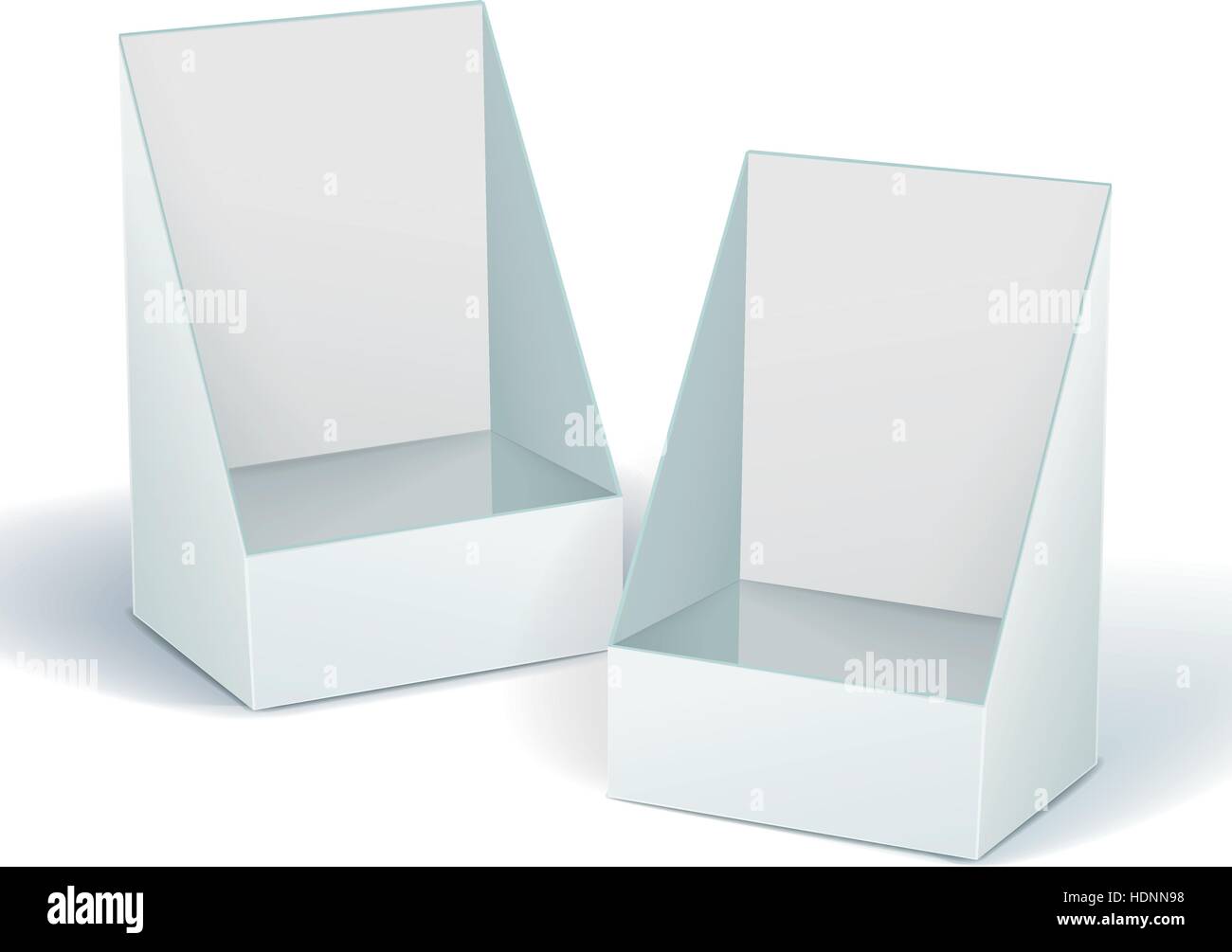 blank display box with soft shadow isolated on white background Stock ...