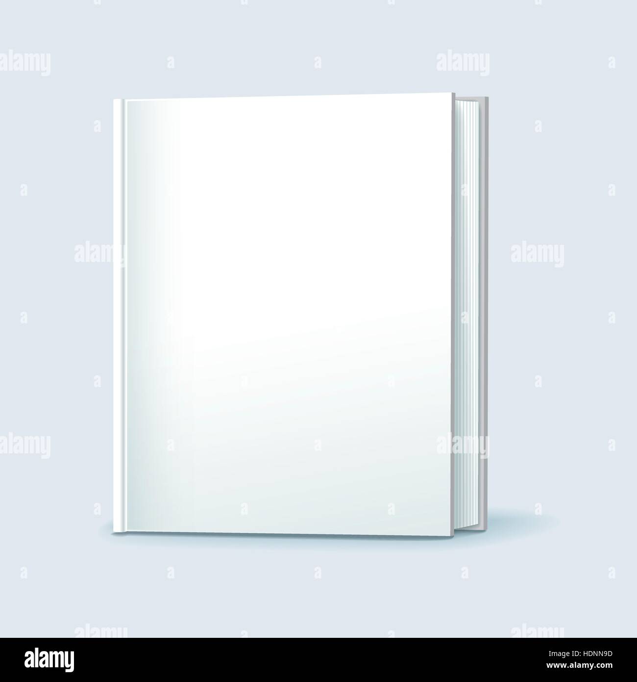 blank book with soft shadow isolated on white background Stock Vector ...