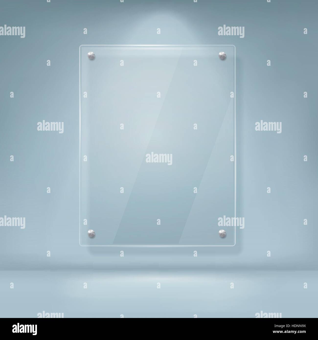 Blank white billboard glass Stock Vector Images - Alamy