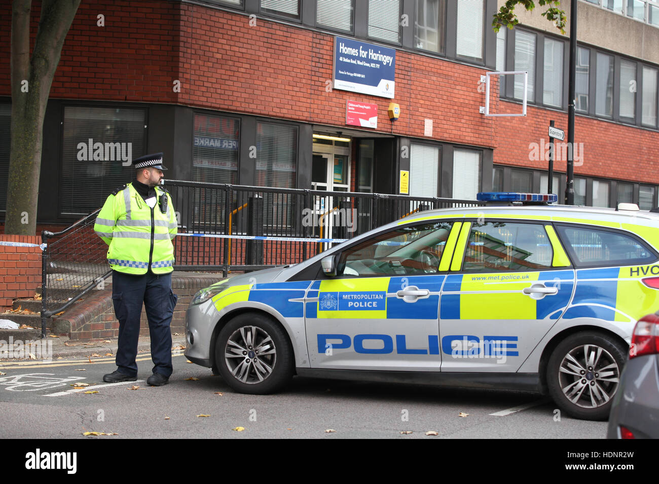 At wood green police station in north london hi-res stock photography ...