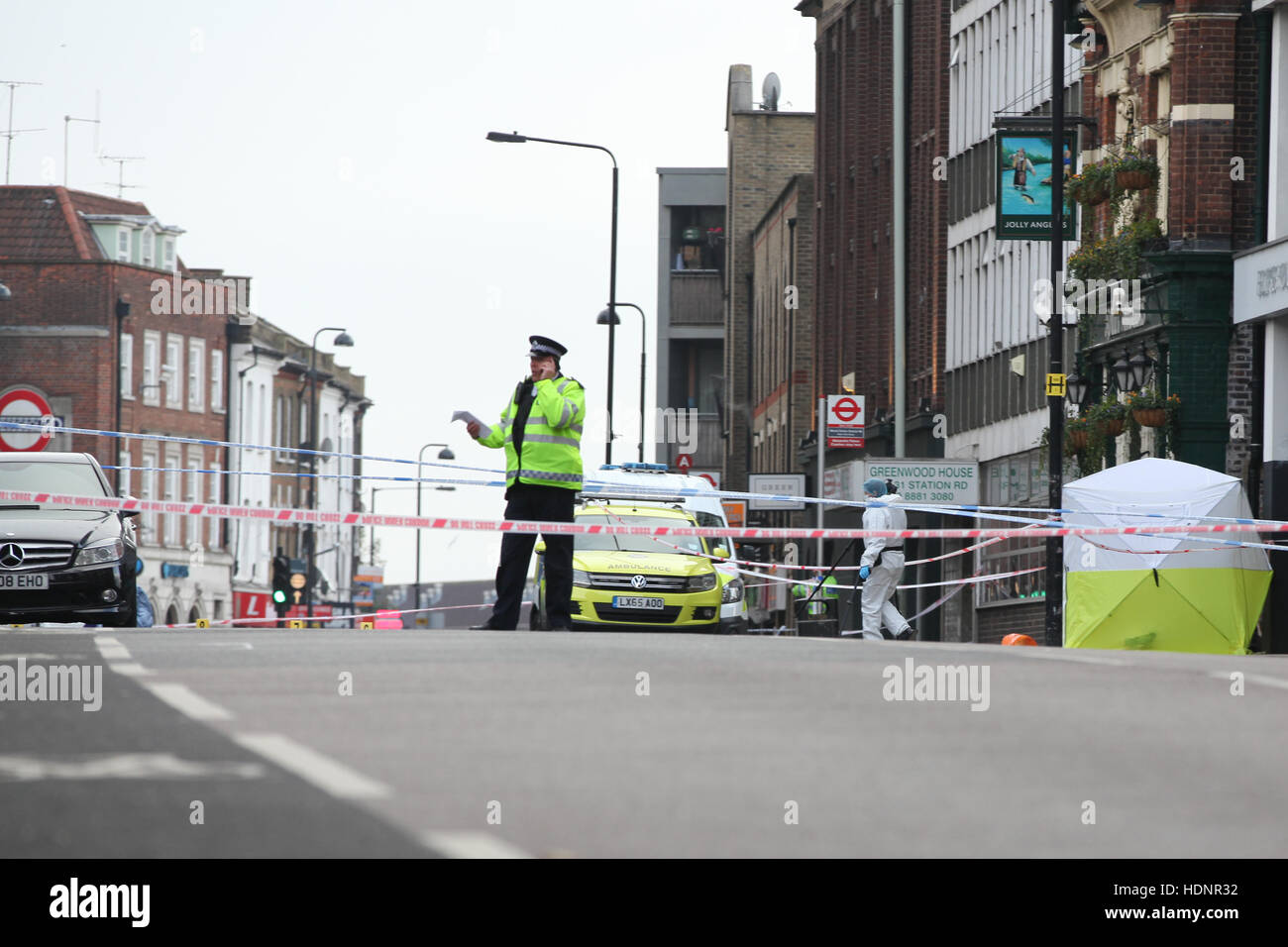 At wood green police station in north london hi-res stock photography ...