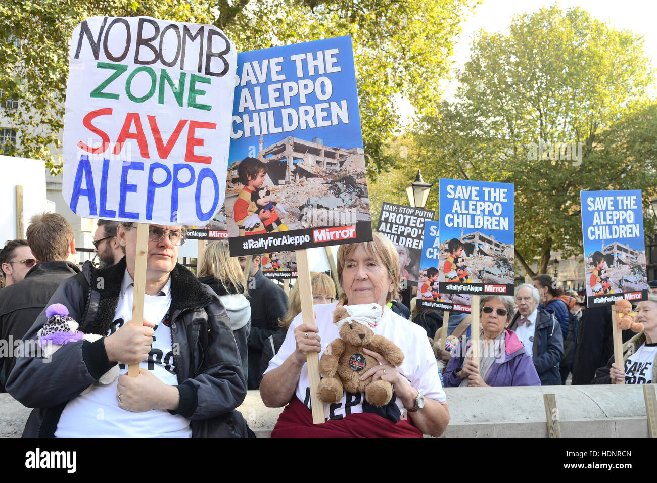 Campaigners from various charities including War Child, Christian Aid ...