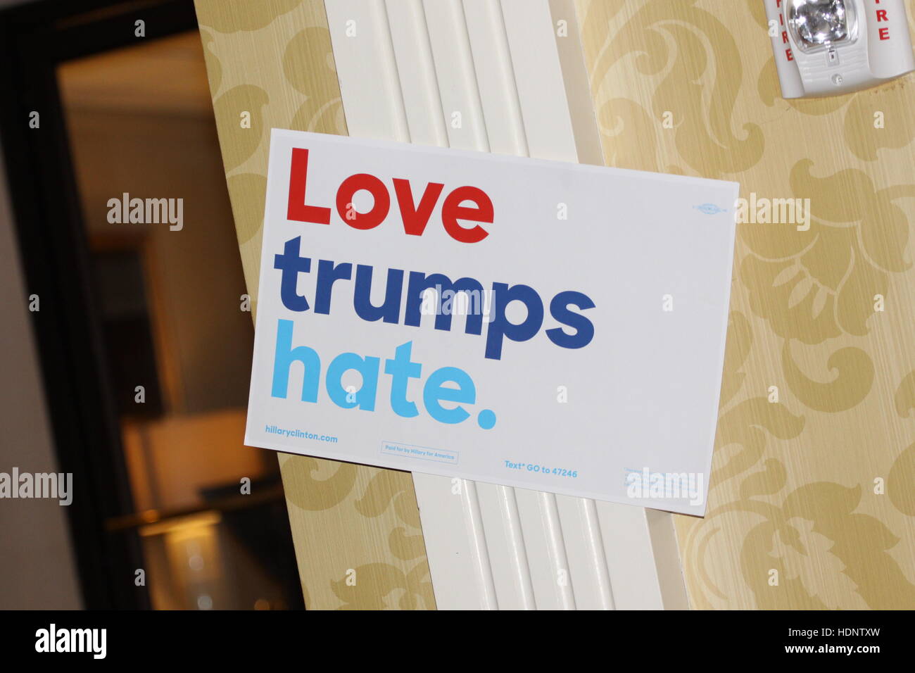 Hillary clinton campaign poster hi-res stock photography and images - Alamy