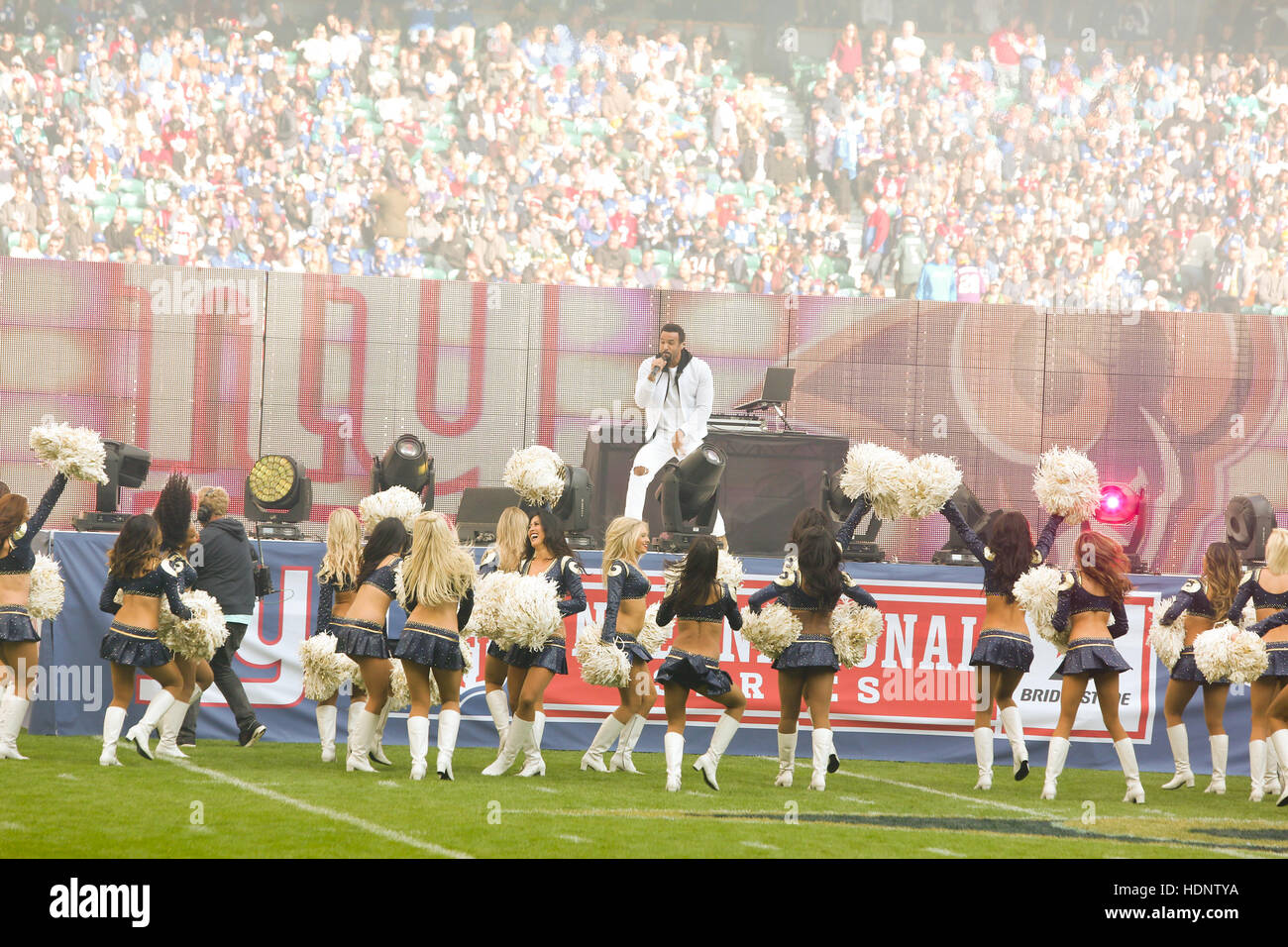 Craig David performing ahead of the NFL International Series match ...