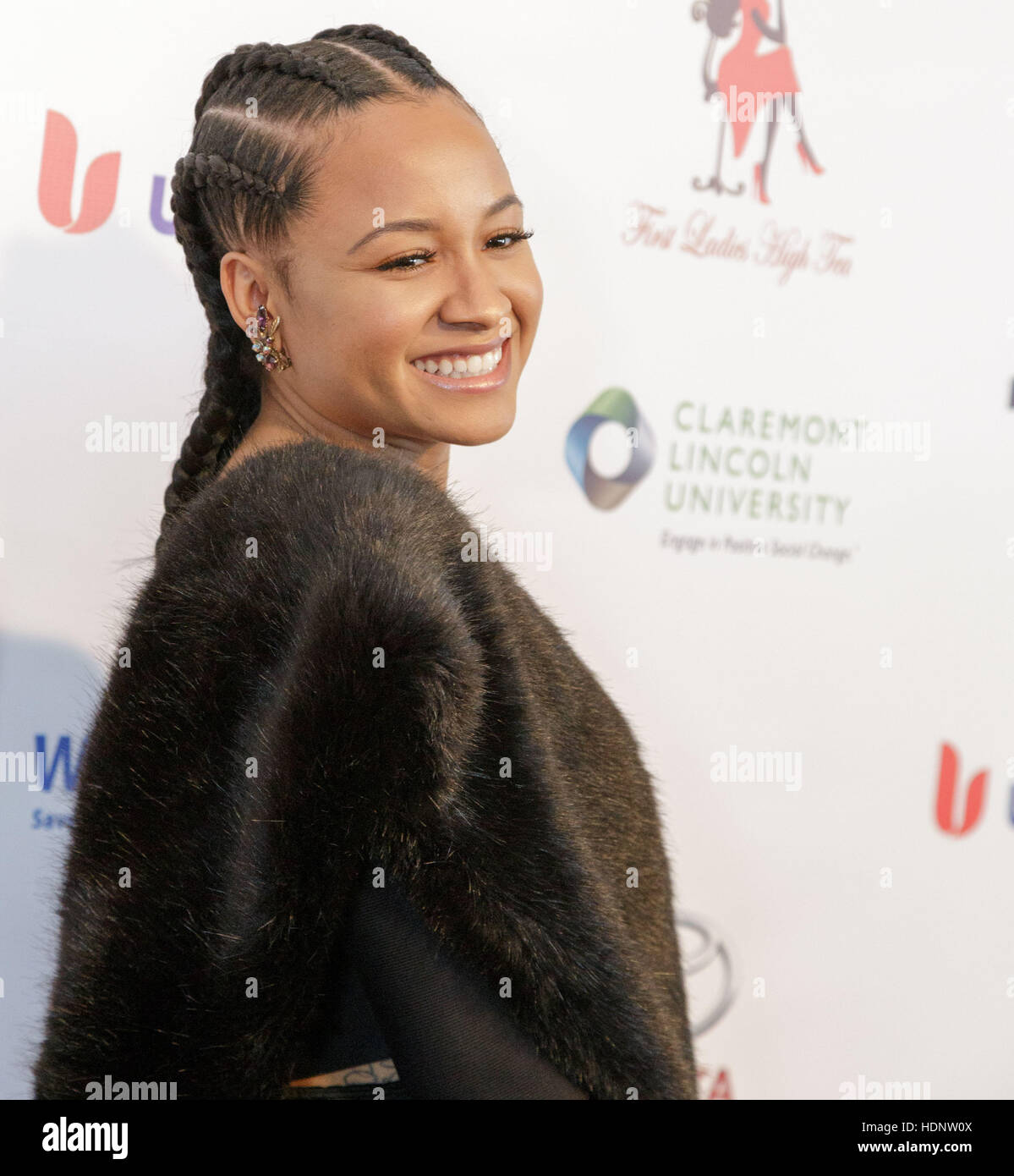 Rhyon Nicole Brown attending the 19th Annual First Ladies High Tea ...