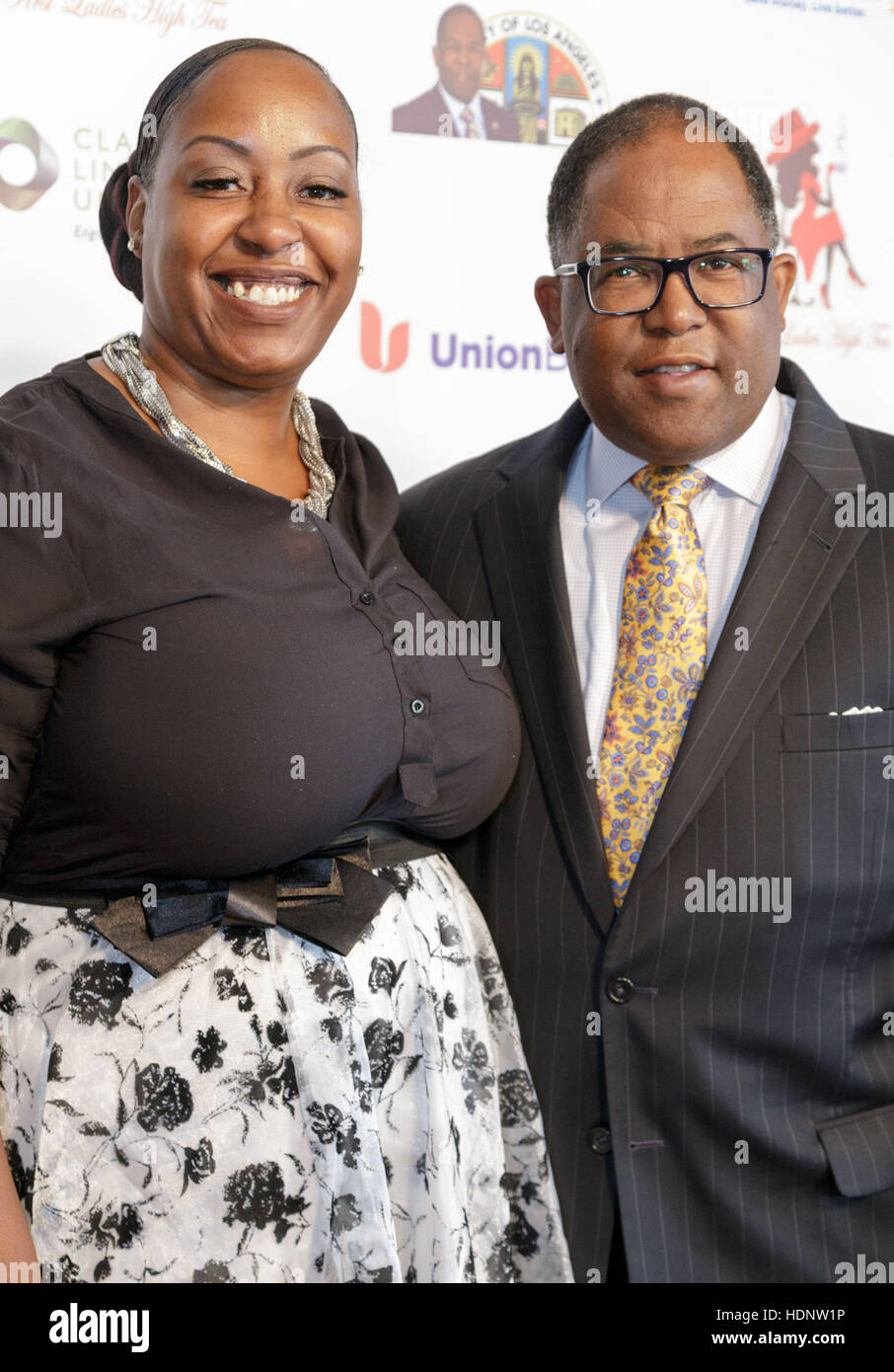 Mark Ridley Thomas and guest attending the 19th Annual First Ladies ...