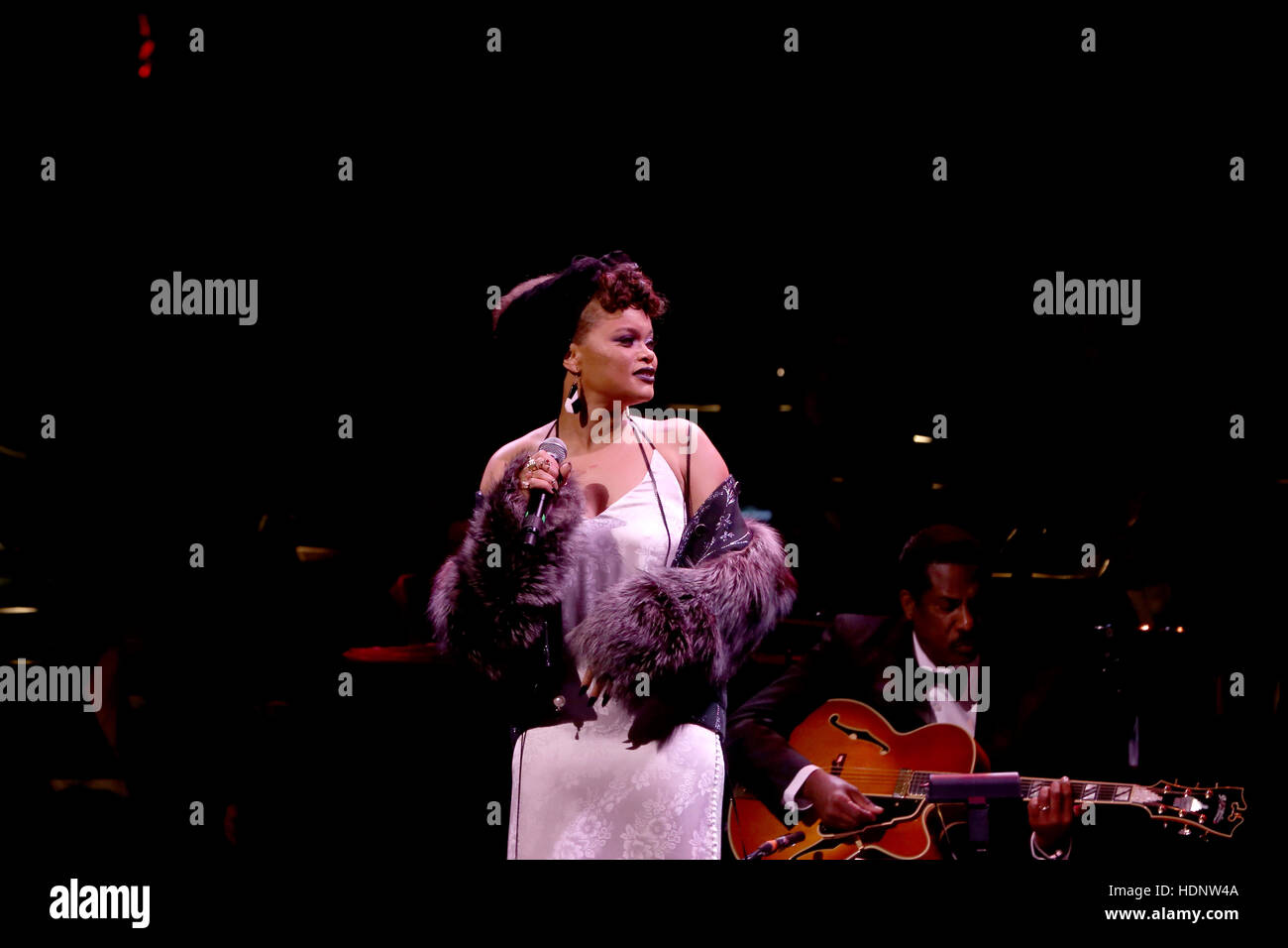 Andra Day performing at the 'Apollo Celebration of Ella' at the Apollo ...