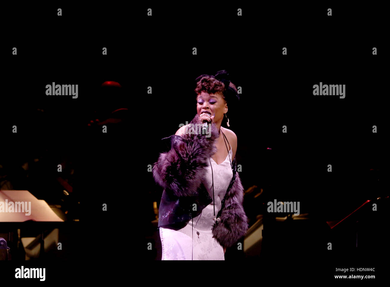 Andra Day performing at the 'Apollo Celebration of Ella' at the Apollo ...