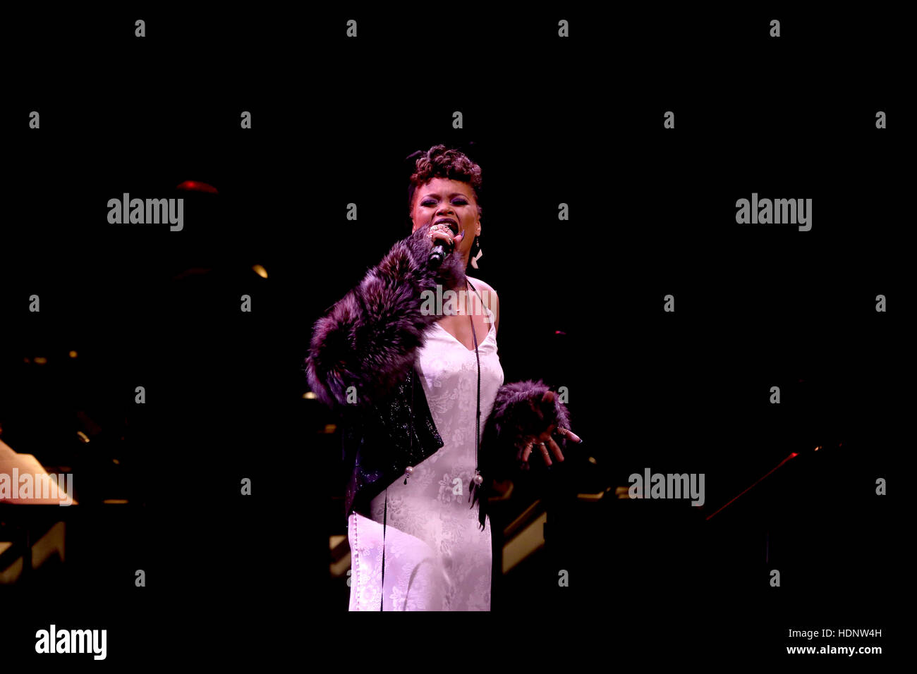 Andra Day performing at the 'Apollo Celebration of Ella' at the Apollo ...