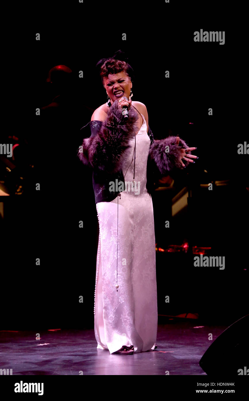 Andra Day performing at the 'Apollo Celebration of Ella' at the Apollo ...