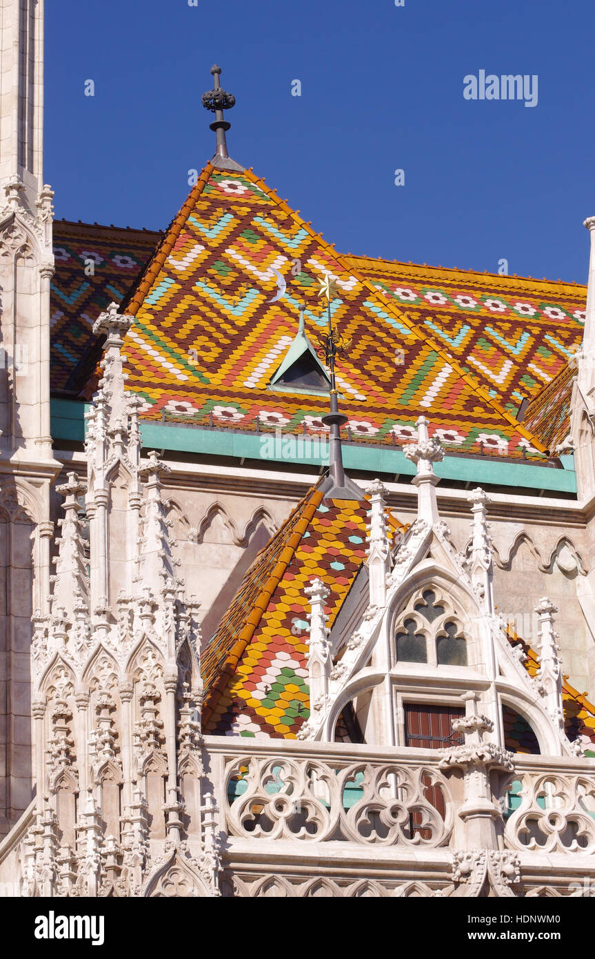 Matthias church details, Budapest Stock Photo - Alamy