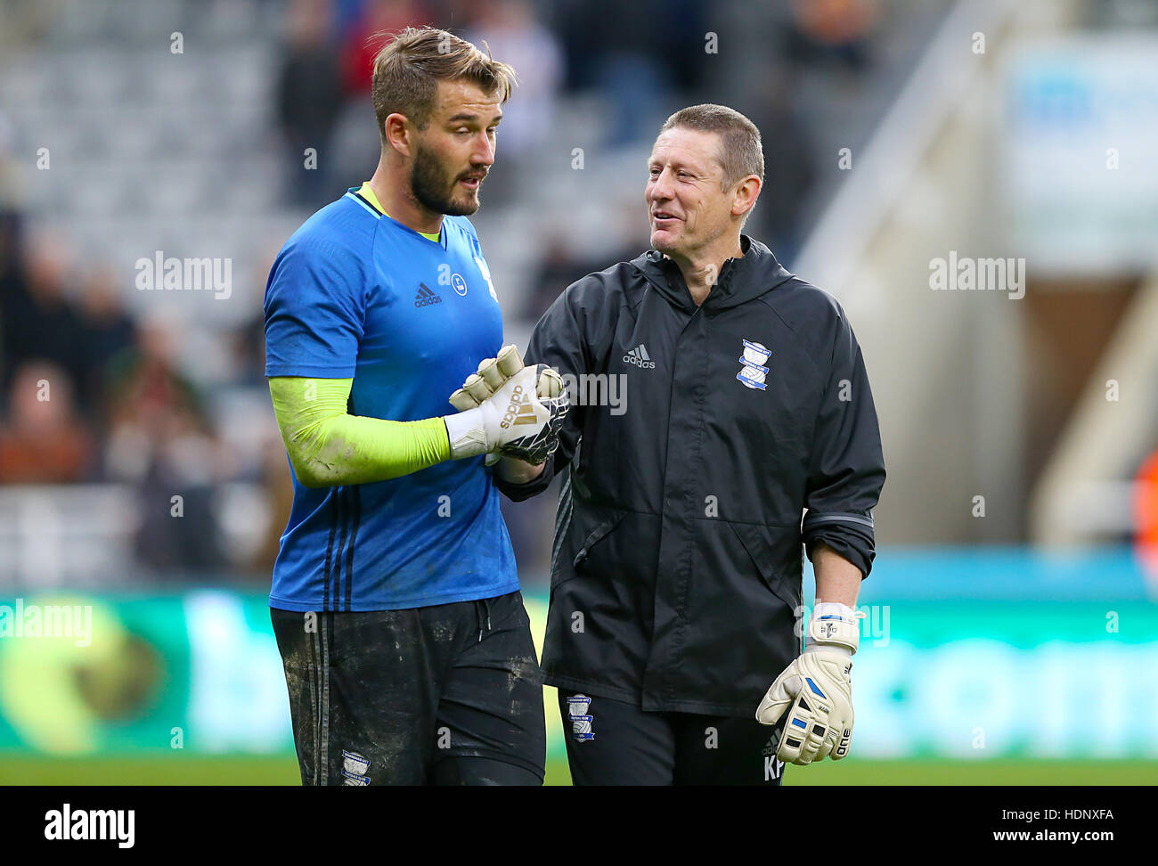 Birmingham City goalkeeper Adam Legzdins and Goalkeeping Coach Kevin ...