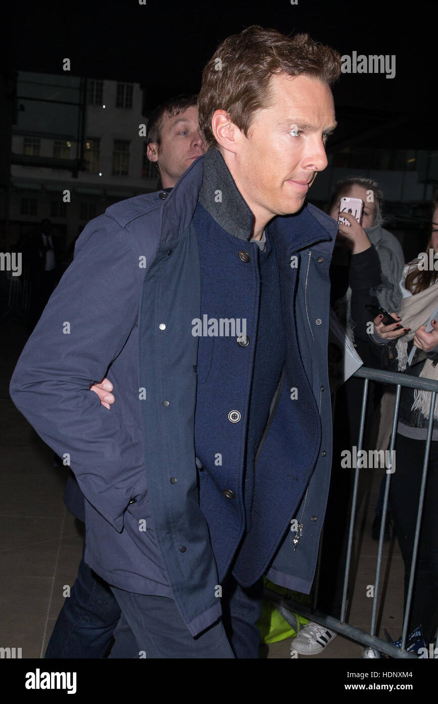 Benedict Cumberbatch pictured arriving at the BBC studios to promote ...