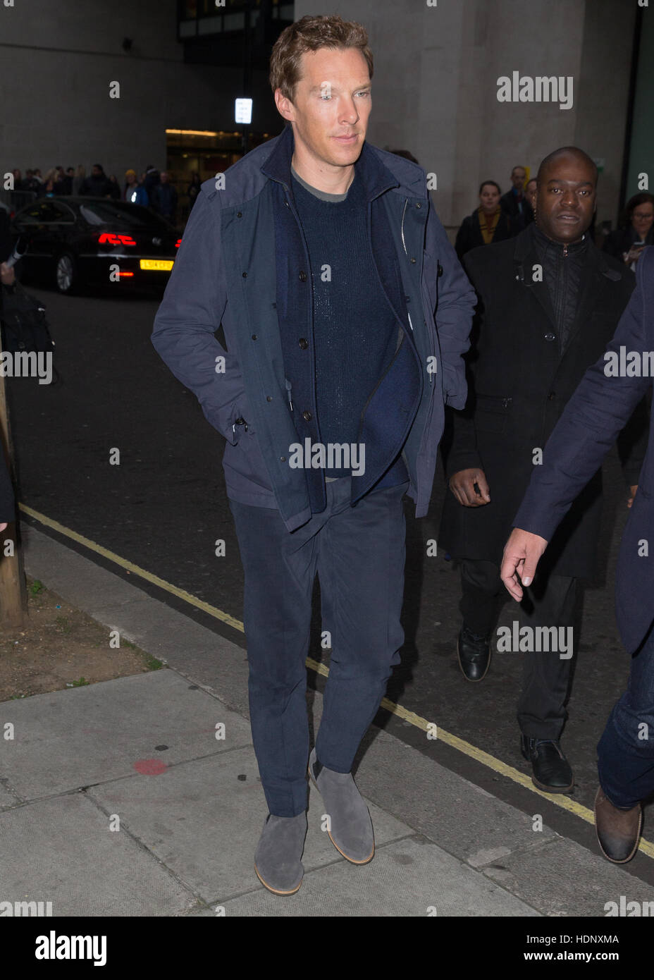 Benedict Cumberbatch pictured arriving at the BBC studios to promote ...
