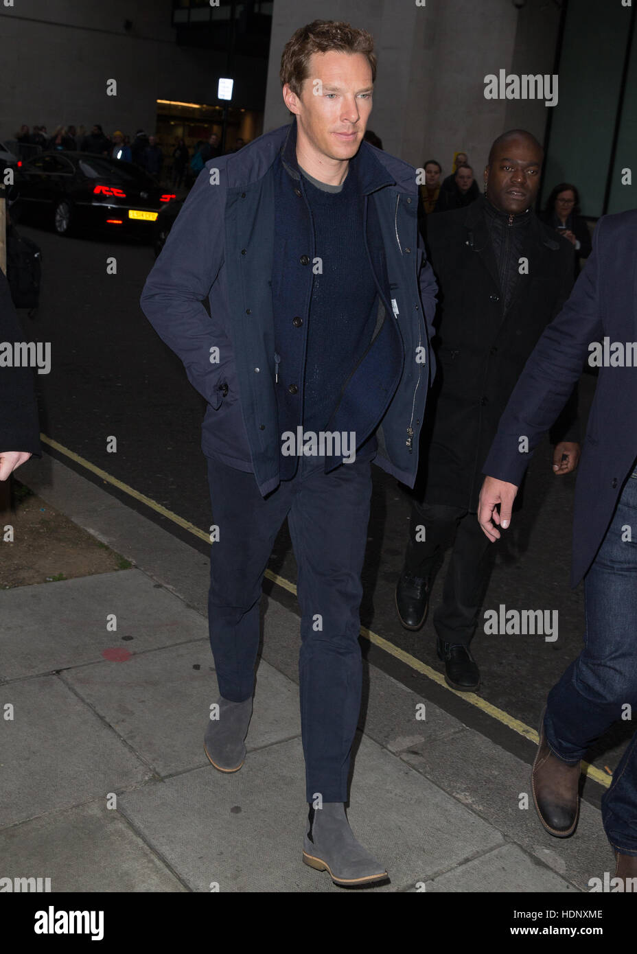 Benedict Cumberbatch pictured arriving at the BBC studios to promote ...
