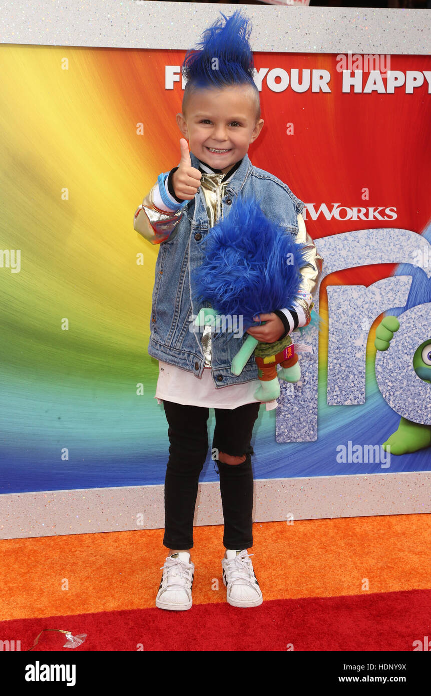 Premiere Of 20th Century Fox's 'Trolls' Featuring: Caspian Slyfox Where ...