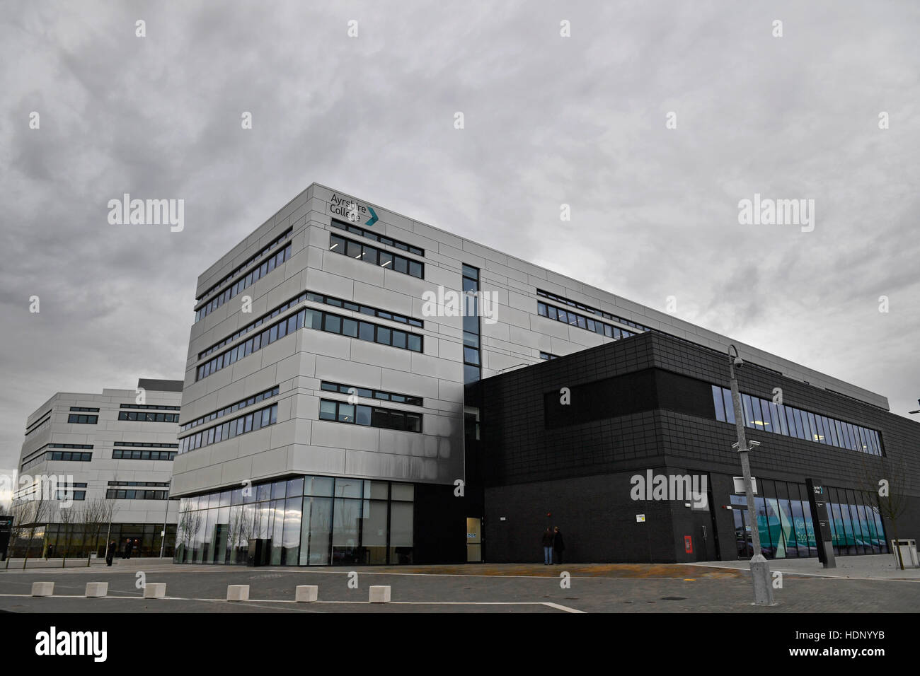 The revamped Kilmarnock campus of Ayrshire College Stock Photo - Alamy
