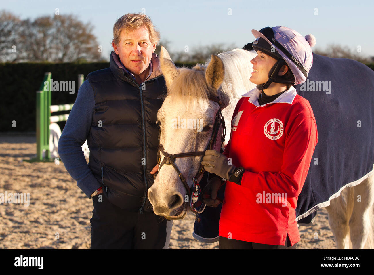 Olympic gold winner Nick Skelton gives Vickie Pendleton and Frankie ...