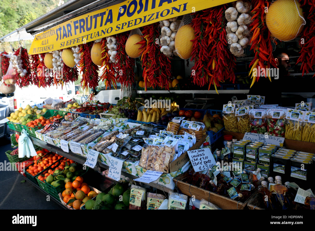 fruit stall, Promenade, Amalfi, Amalfi Coast, UNESCO World Heritage ...