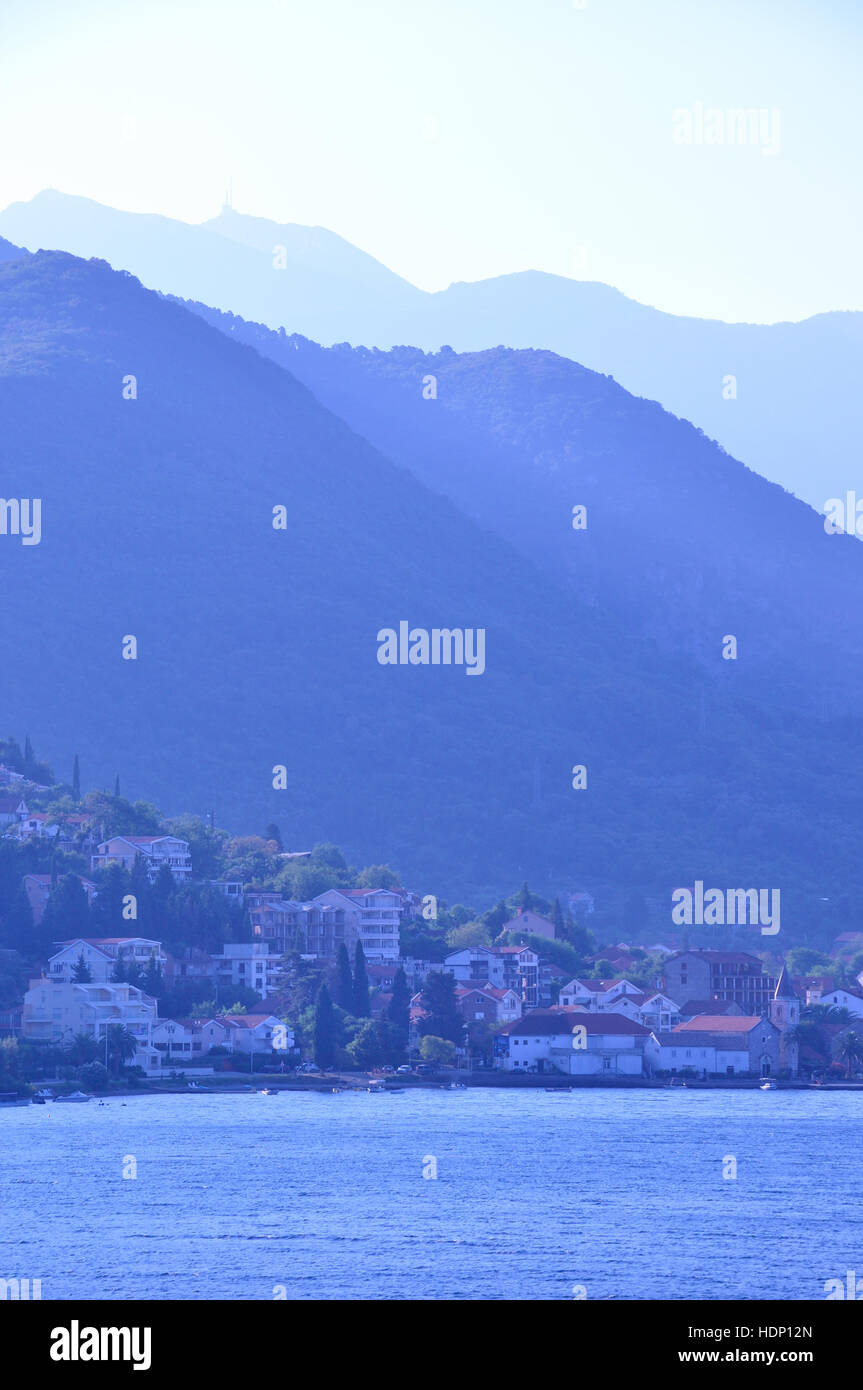 Bay of Tivat Montenegro Stock Photo - Alamy