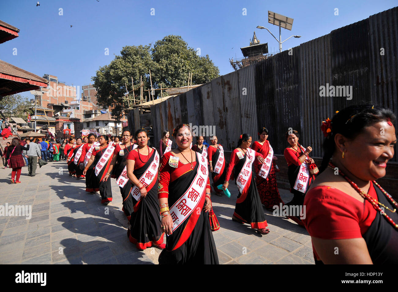 Kathmandu, Nepal. 13th Dec, 2016. People from Newar community in a ...