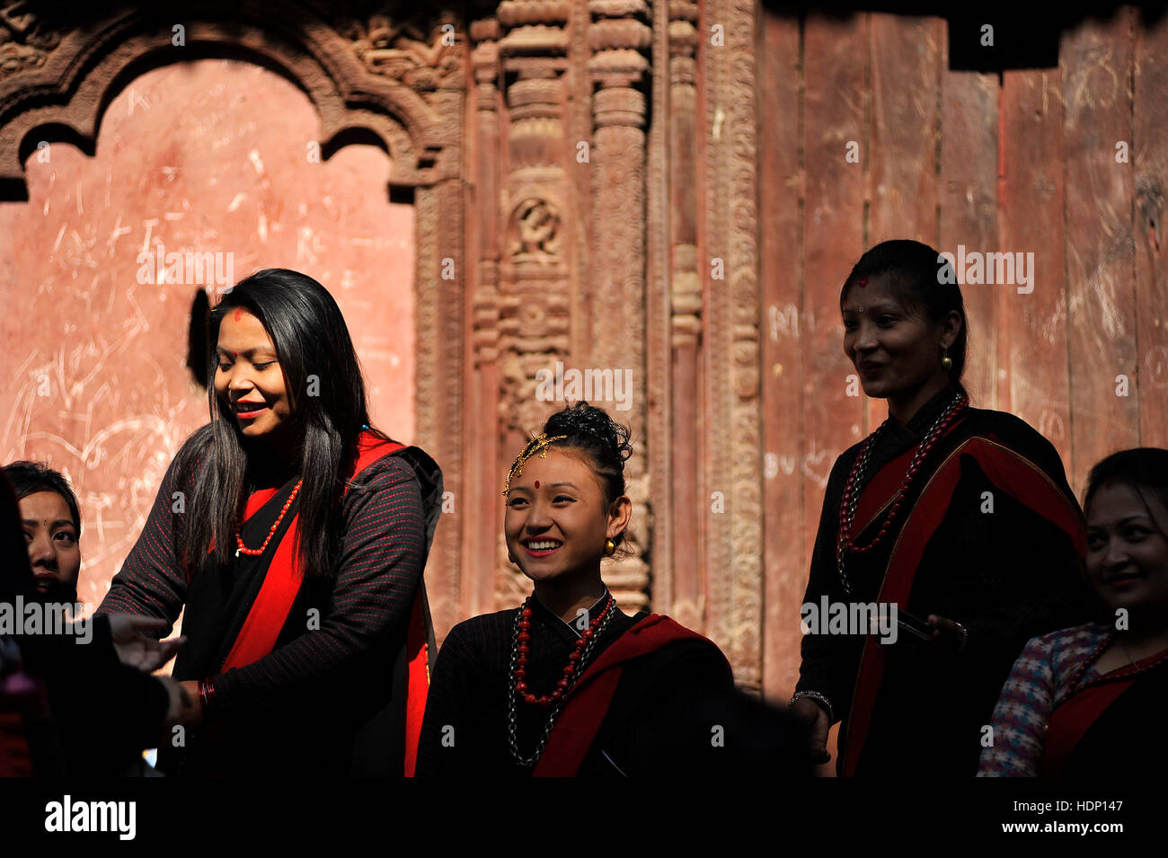Kathmandu, Nepal. 13th Dec, 2016. People from Newar community in a ...