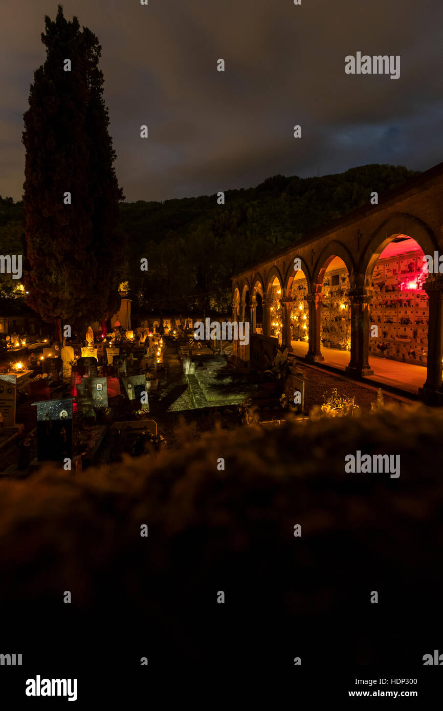 Medieval graveyard illuminated hi-res stock photography and images - Alamy