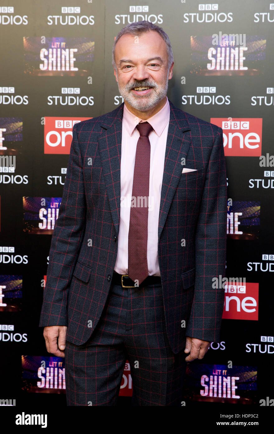 Presenter Graham Norton attends the launch of the new BBC One Saturday ...