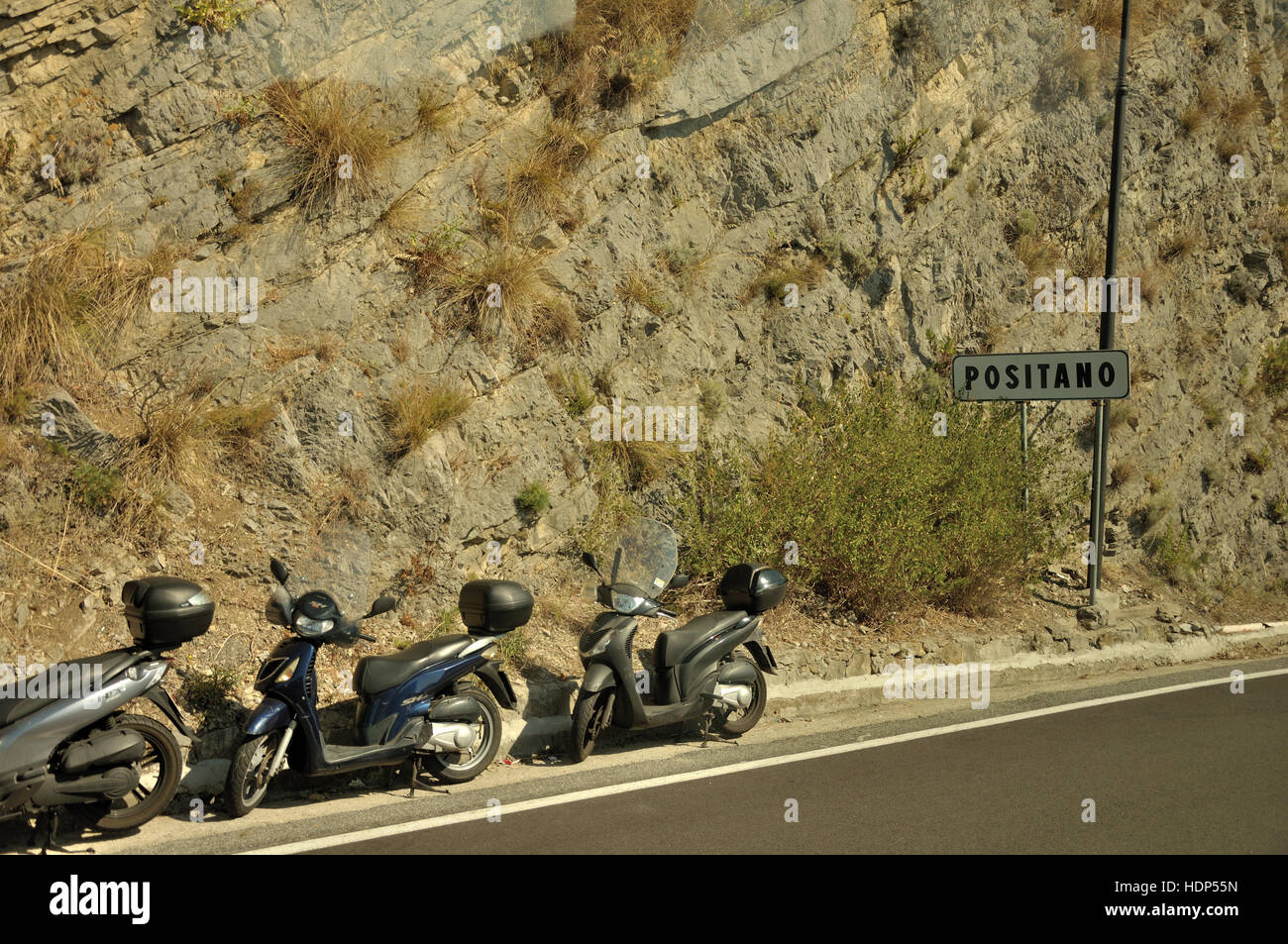Positano Sign .Amalfi Coast Stock Photo - Alamy