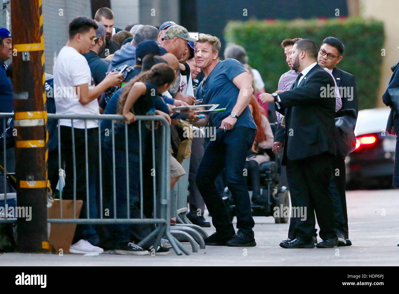 Gordon Ramsay seen arriving the ABC studios for Jimmy Kimmel Live ...