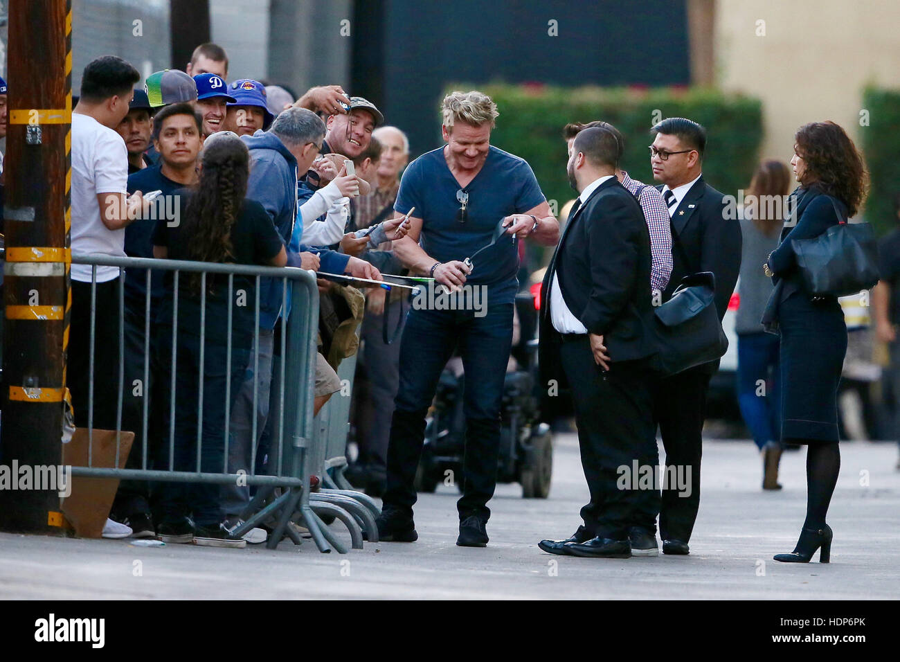 Gordon Ramsay seen arriving the ABC studios for Jimmy Kimmel Live ...