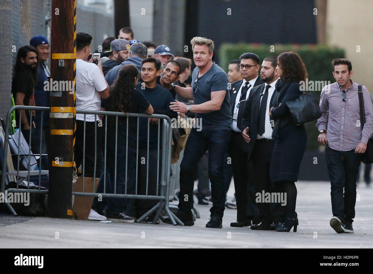 Gordon Ramsay seen arriving the ABC studios for Jimmy Kimmel Live ...