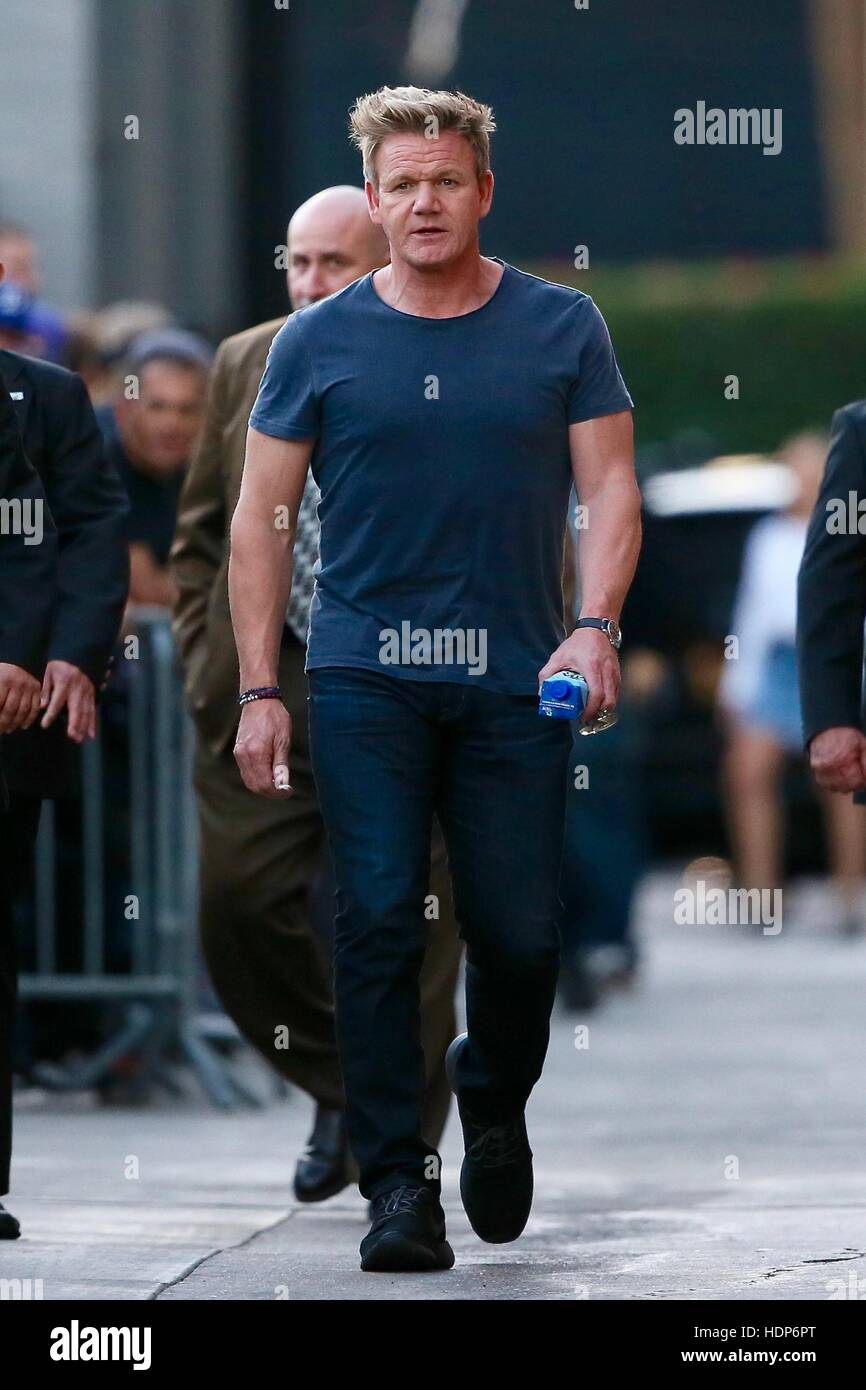 Gordon Ramsay seen arriving the ABC studios for Jimmy Kimmel Live ...