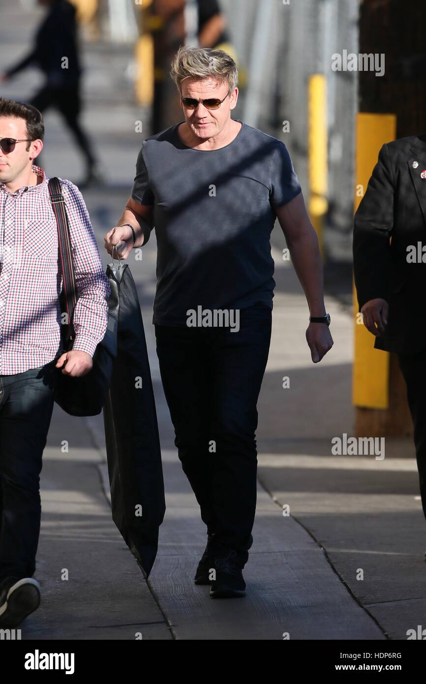 Gordon Ramsay seen arriving the ABC studios for Jimmy Kimmel Live ...