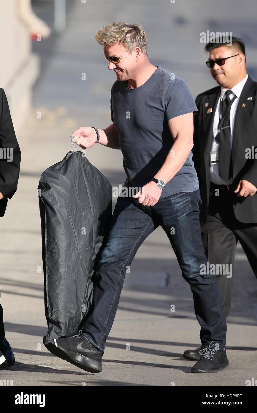 Gordon Ramsay seen arriving the ABC studios for Jimmy Kimmel Live ...