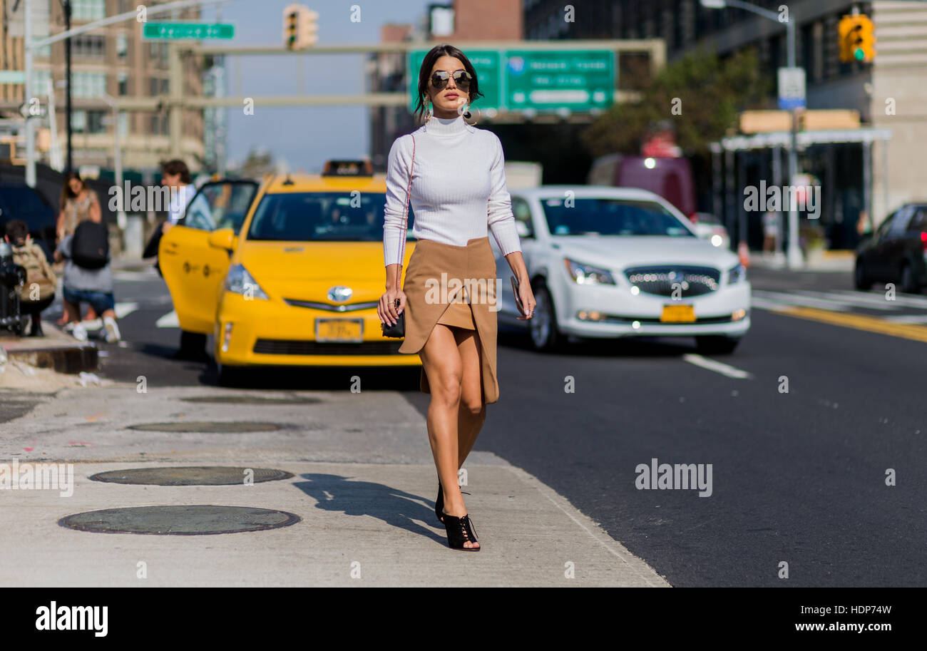 Street Style photos during New York Fashion Week SS17 Featuring: Member ...