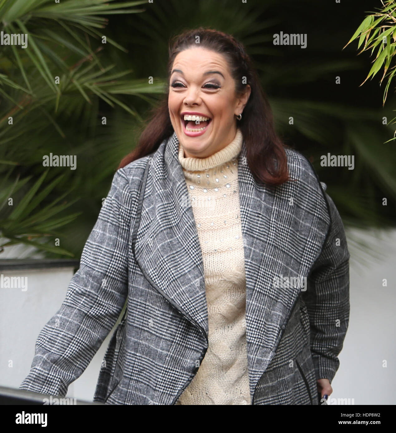 Lisa Riley outside ITV Studios Featuring: Lisa Riley Where: London ...