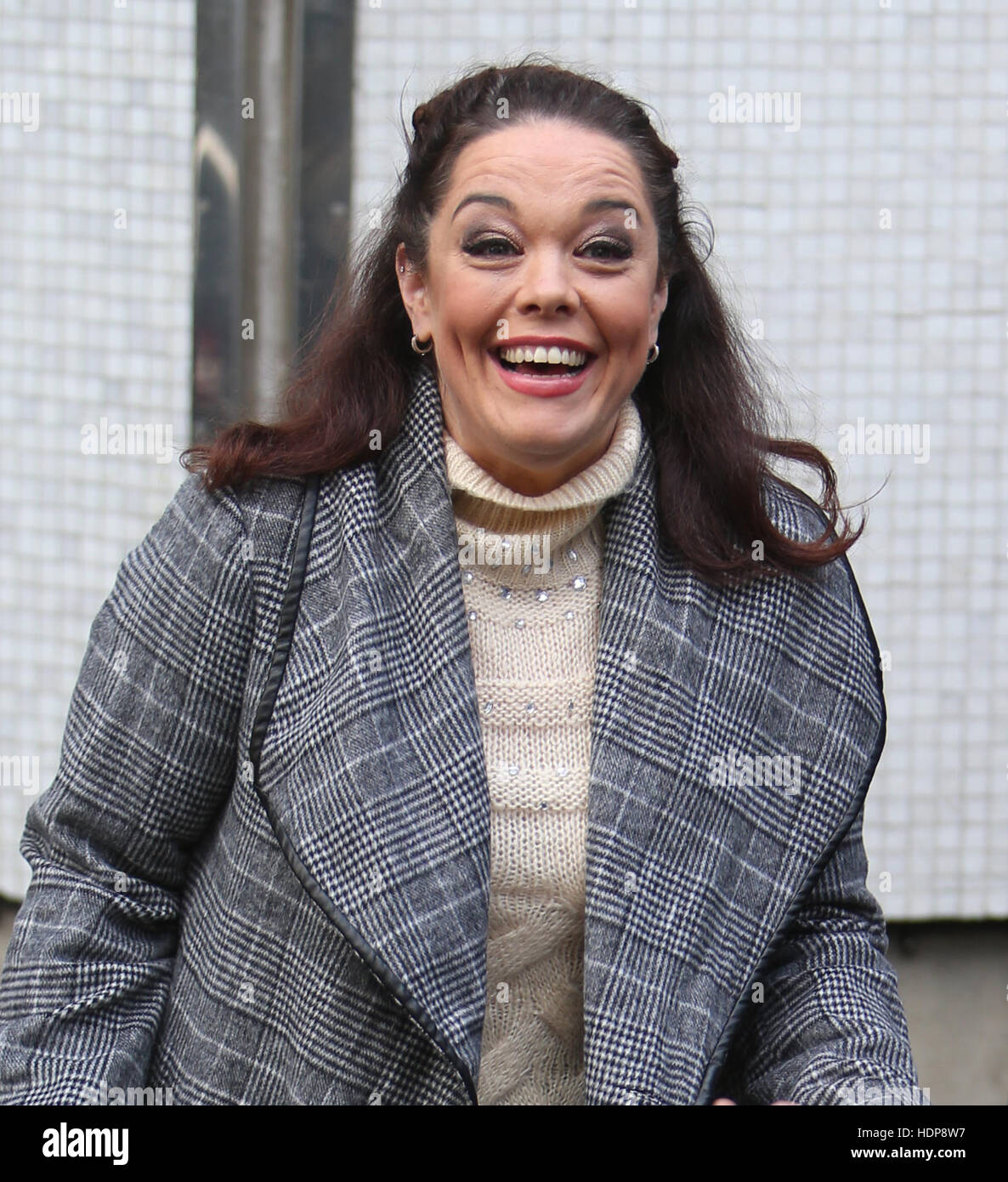 Lisa Riley outside ITV Studios Featuring: Lisa Riley Where: London ...