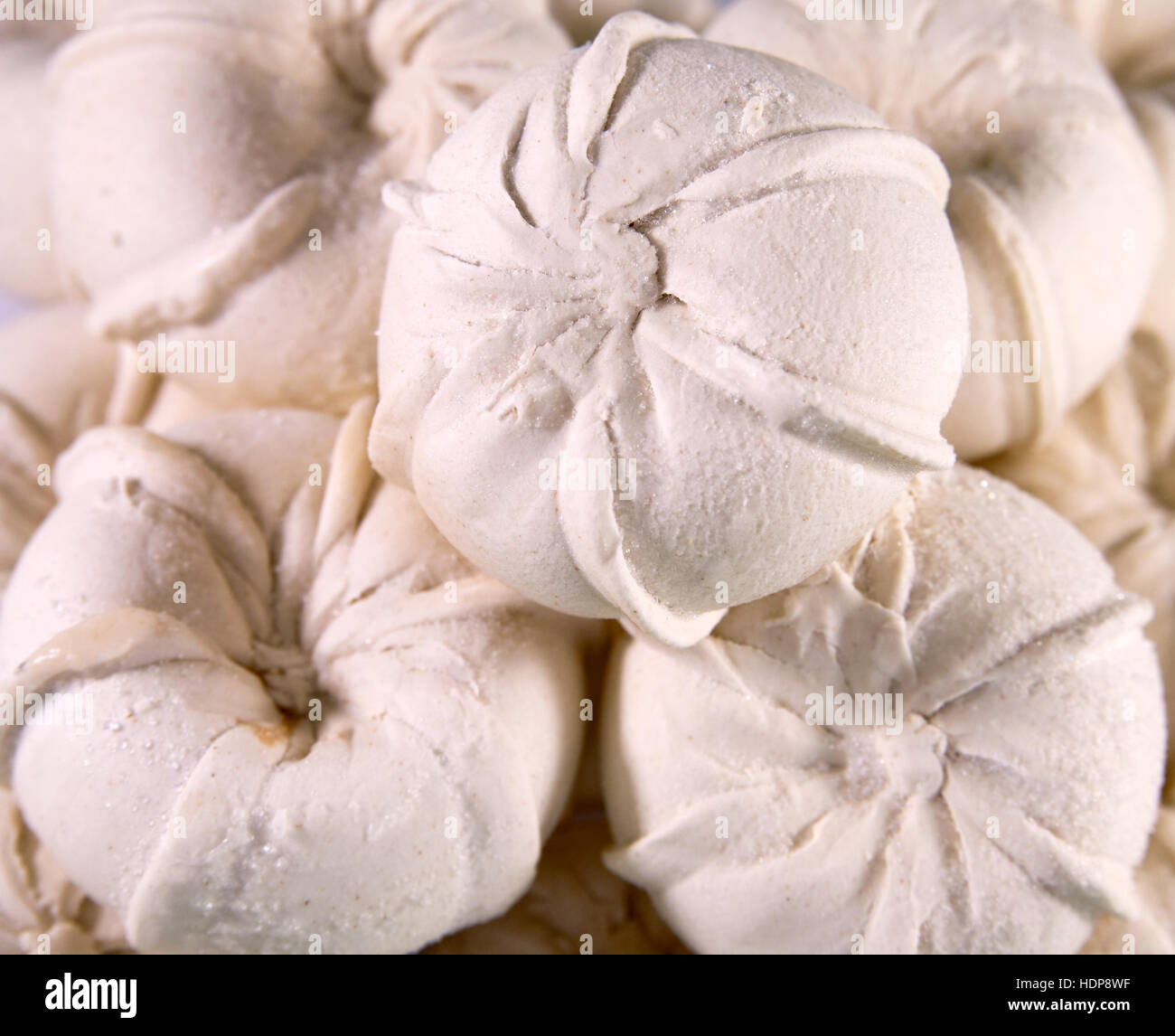 Frozen hinkali before cooking Stock Photo - Alamy