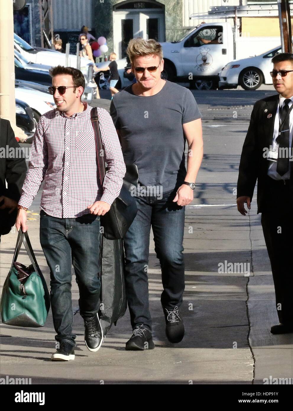Gordon Ramsay at the Jimmy Kimmel studios for an appearance on Jimmy ...