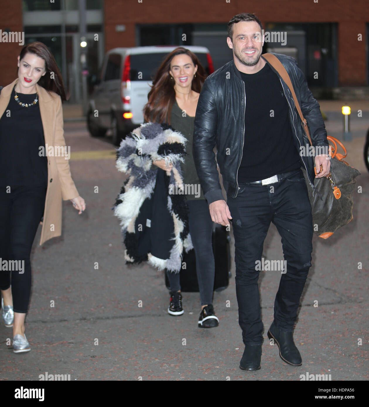 Jennifer Metcalfe, Anna Passey and Jamie Lomas outside ITV Studios ...