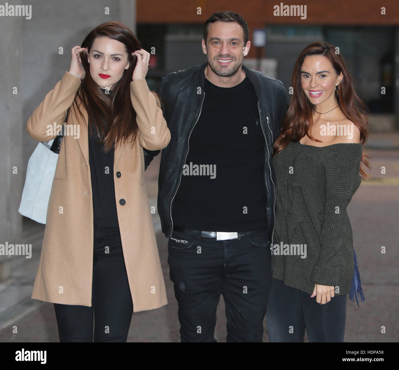 Jennifer Metcalfe, Anna Passey and Jamie Lomas outside ITV Studios ...