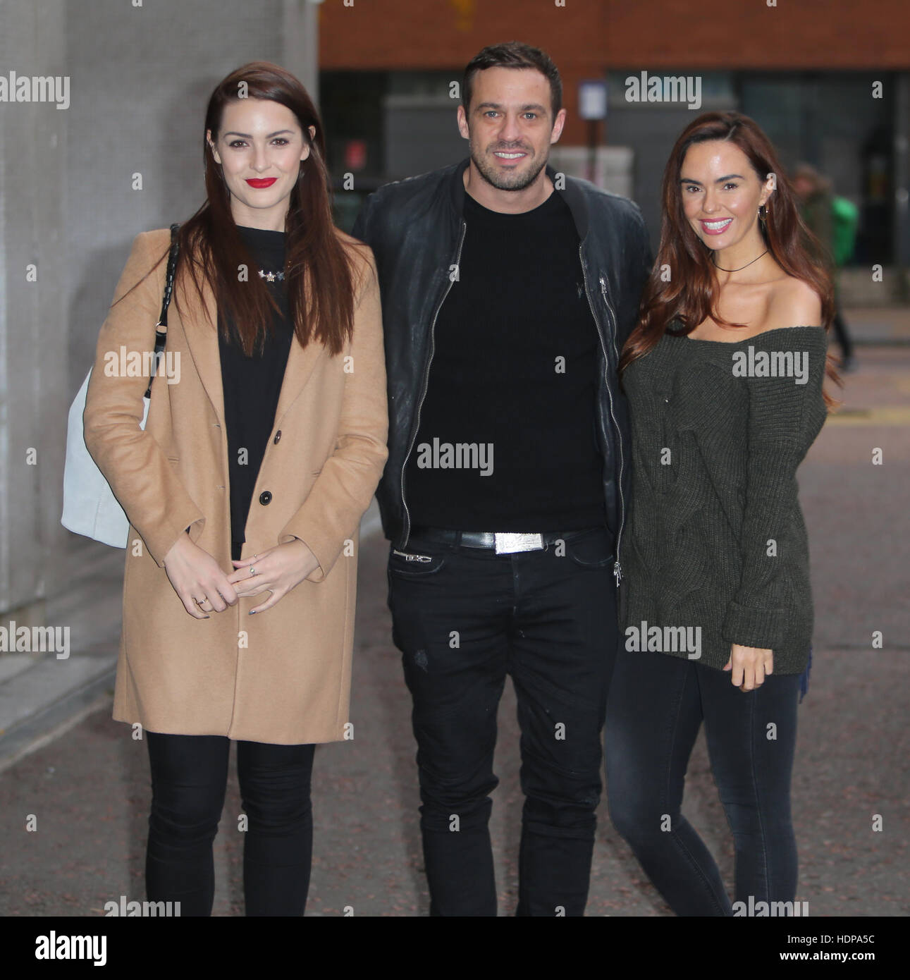 Jennifer Metcalfe, Anna Passey and Jamie Lomas outside ITV Studios ...