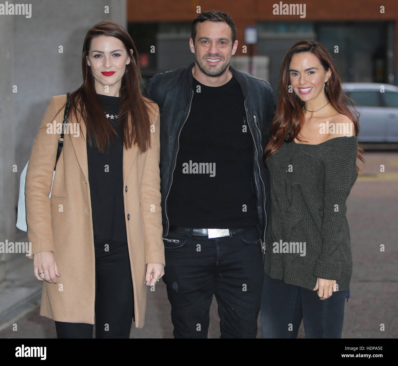 Jennifer Metcalfe, Anna Passey and Jamie Lomas outside ITV Studios ...