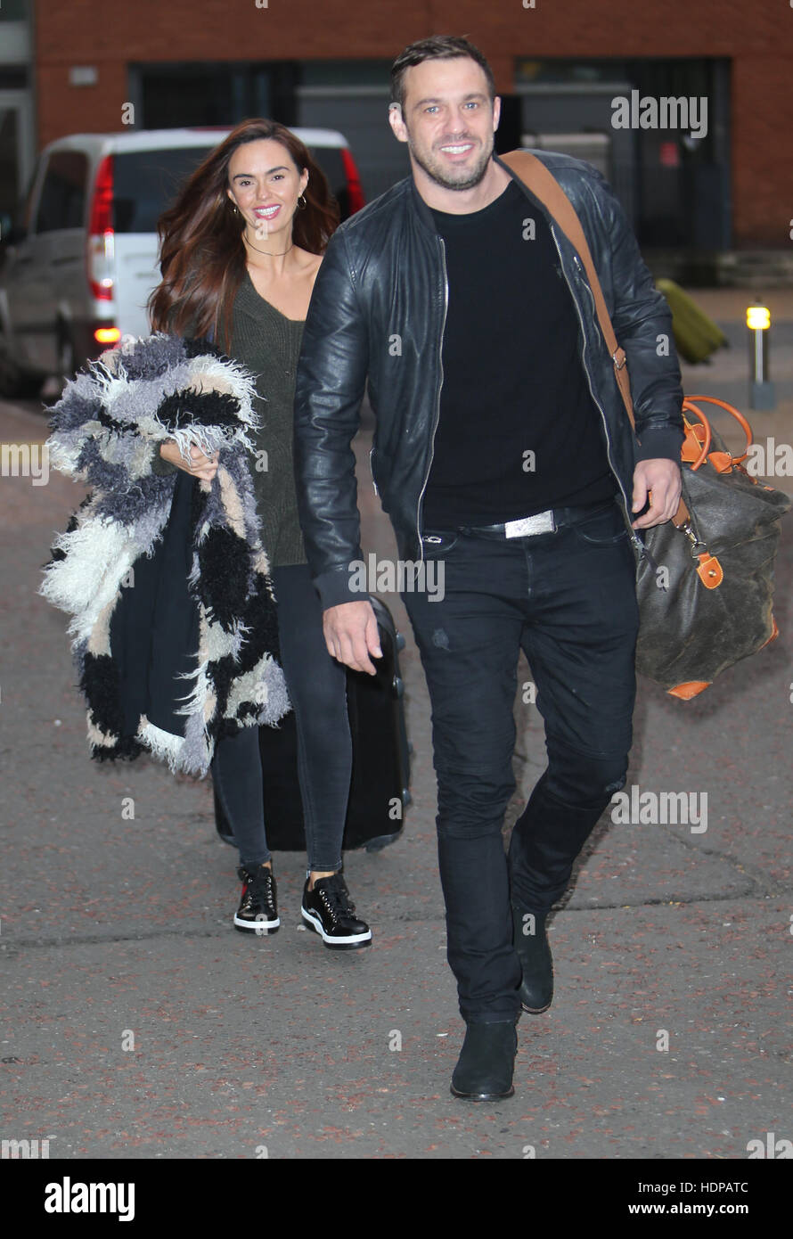 Jennifer Metcalfe, Anna Passey and Jamie Lomas outside ITV Studios ...