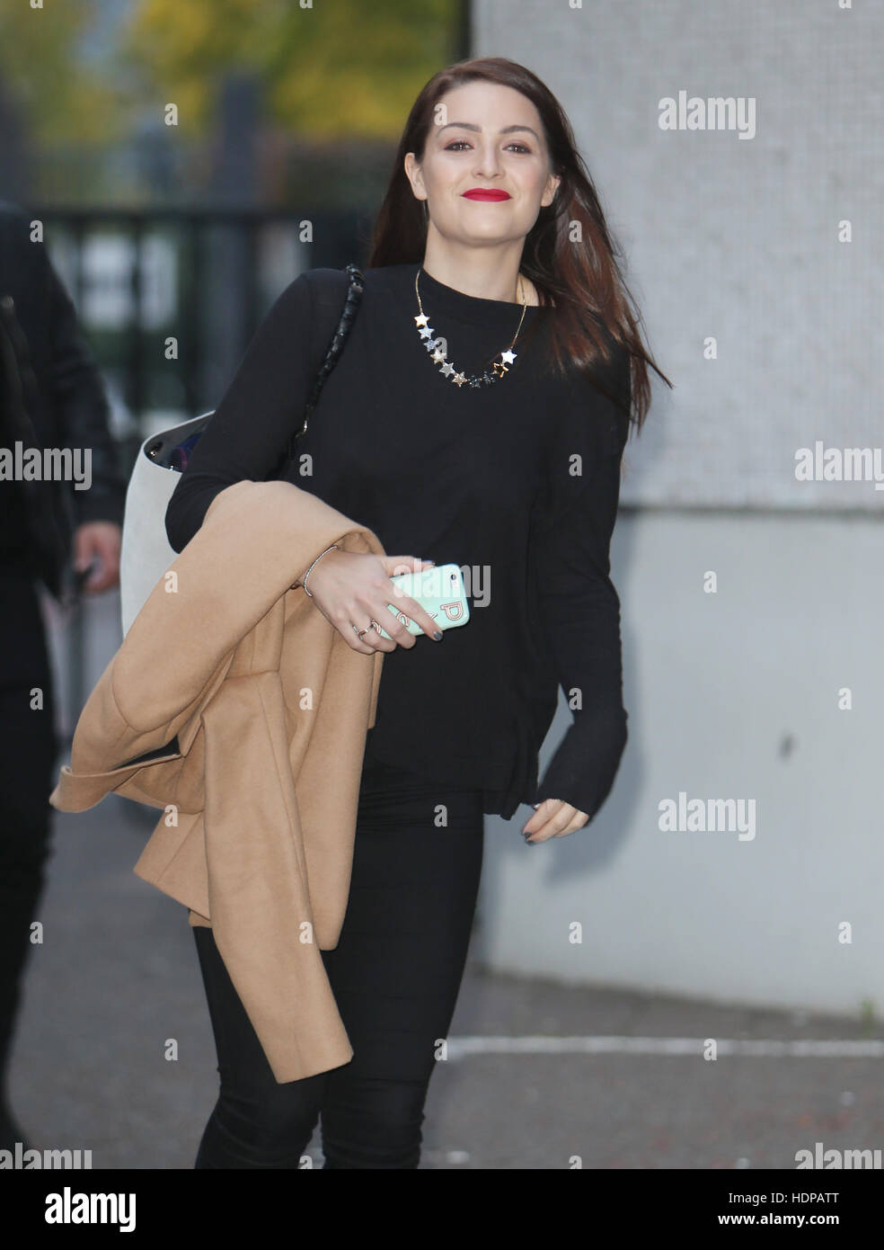 Anna Passey, Jennifer Metcalfe and Jamie Lomas outside ITV Studios ...