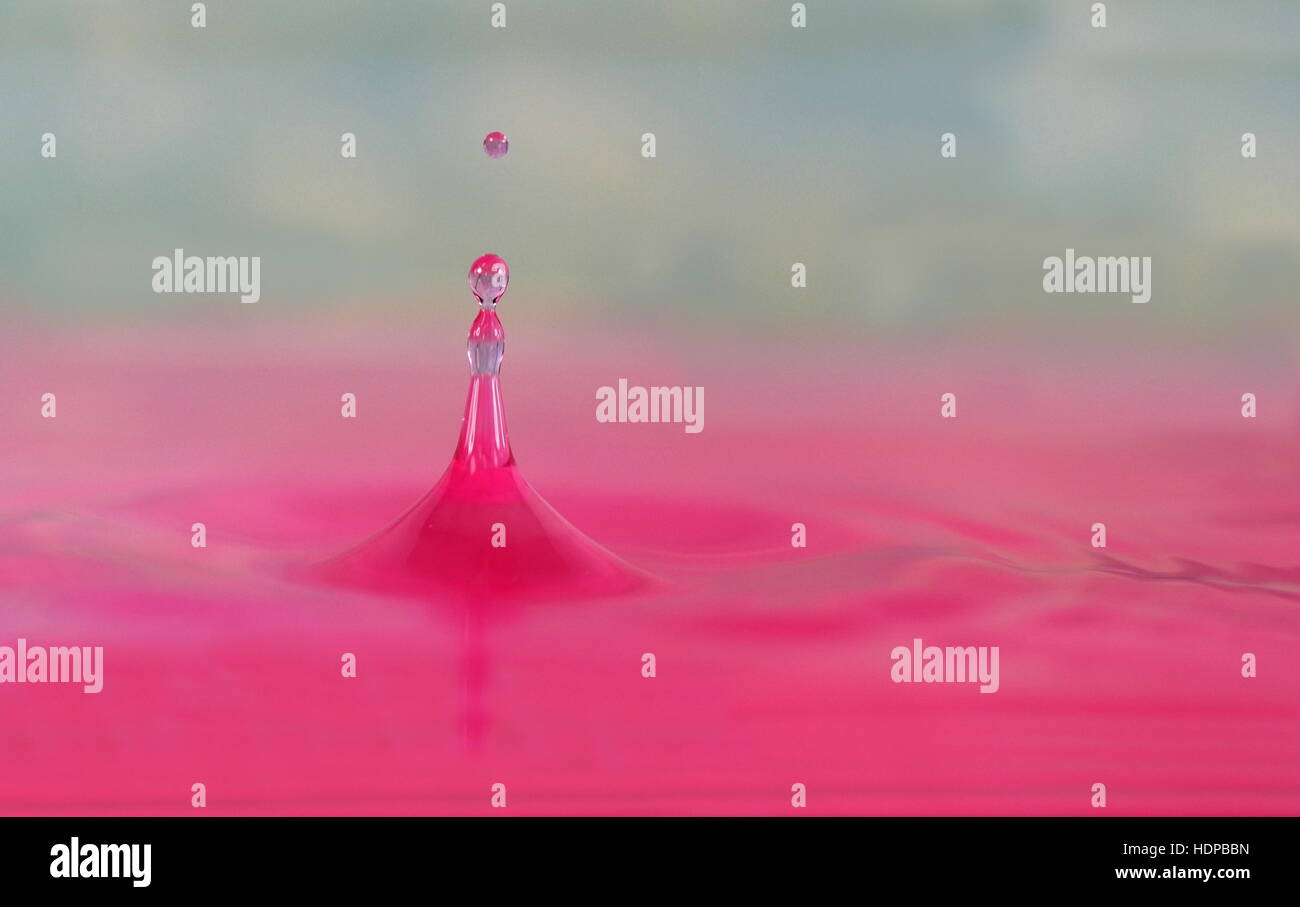 water drops and waves afloat Stock Photo - Alamy