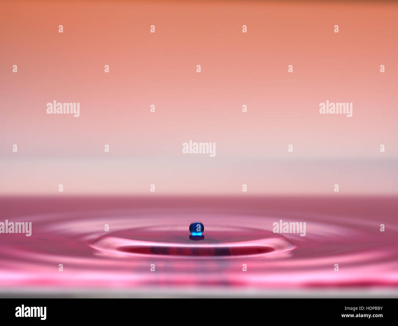water drops and waves afloat Stock Photo - Alamy